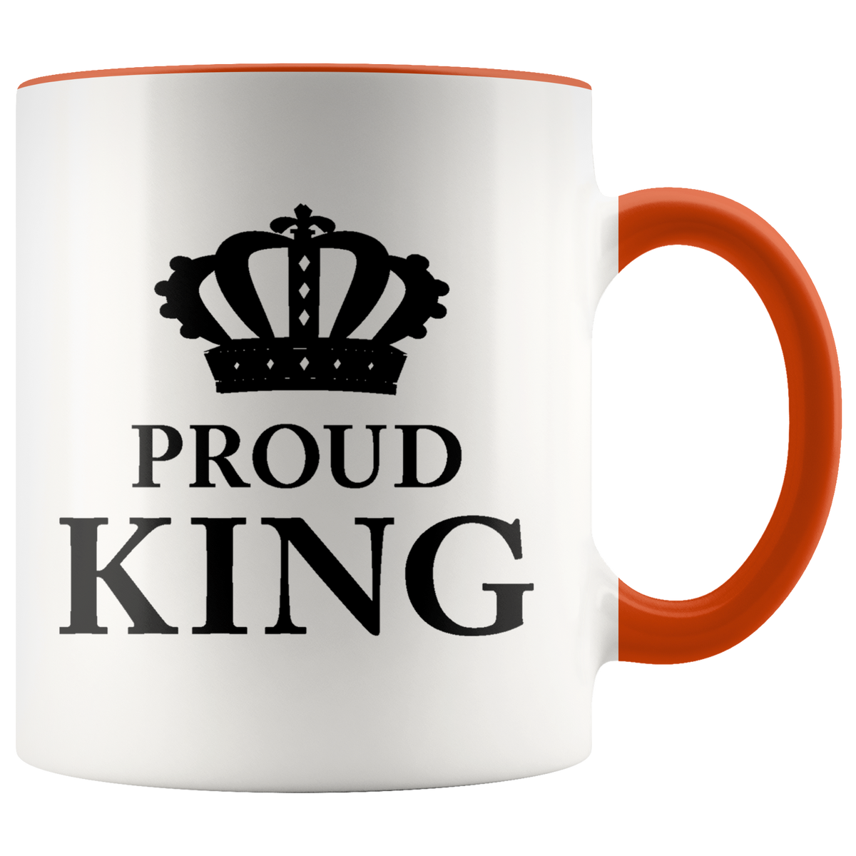 Proud King - Accent Mug (black) – Be Proud Tees & More